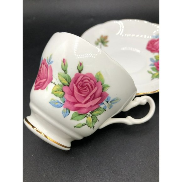 Regency Bone China | Dining | Rare Vintage Regency Bone China Pink Rose ...